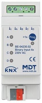 MDT BE-04230.02 Binäreingang 4-fach, REG, Eingänge 230VAC Elektroshop ...