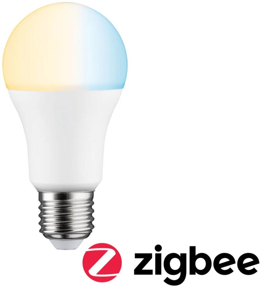 Paulmann Smart Home Zigbee Standard 230V LED Birne E27 820lm 9W, Tunable White, dimmbar, matt ...
