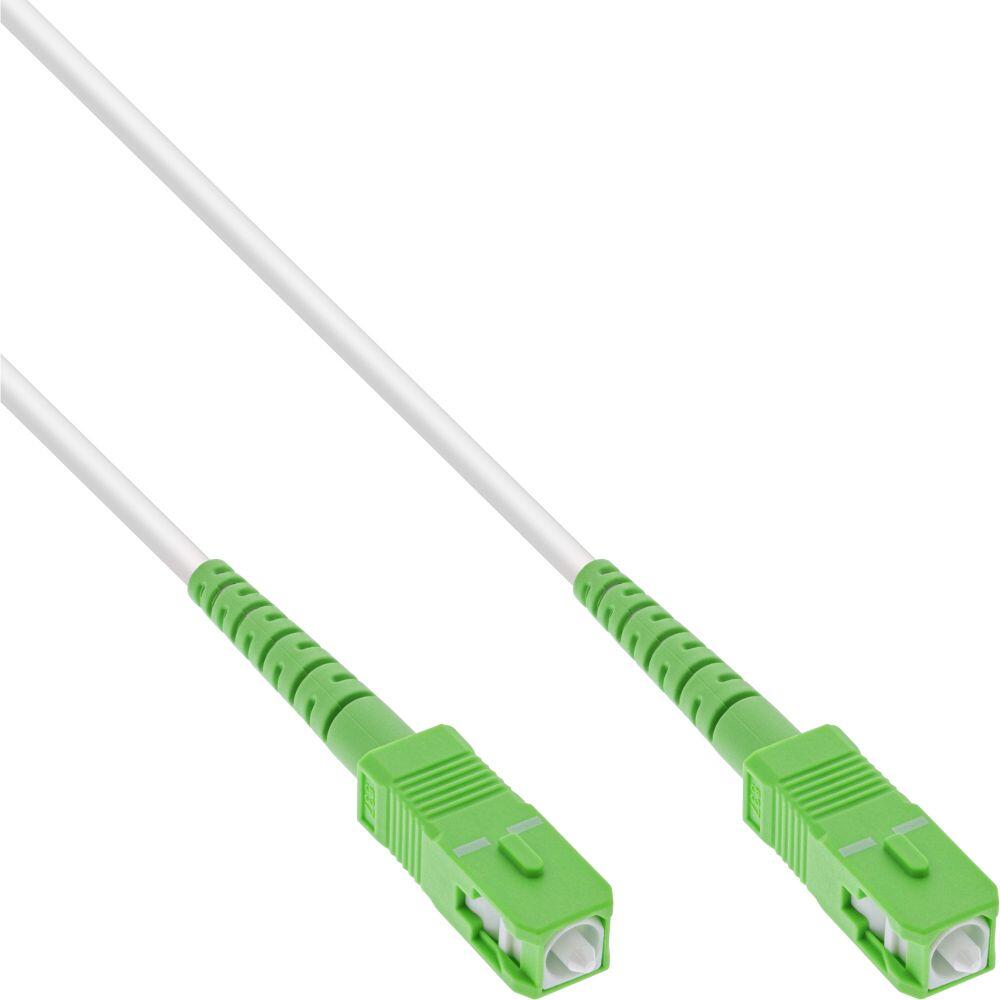 InLine® LWL Simplex Kabel, FTTH, SC/APC 8° zu SC/APC 8°, 9/125µm, OS2 ...