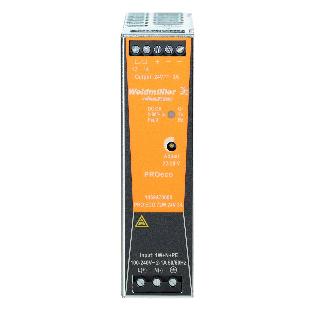Weidmüller PRO ECO 72W 24V 3A Stromversorgung (1469470000) Elektroshop ...