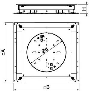 OBO Bettermann UGD350-3R9 Unterflur-Gerätedose, für Estrichhöhe 70-125 mm (7410124) Elektroshop ...