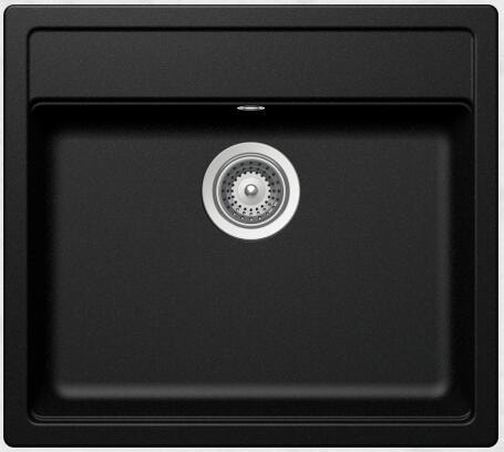 Schock Mono N-100-U Granitspüle mit Ablauffernbedienung, Cristadur, Einzelbecken, mit Zubehör ...