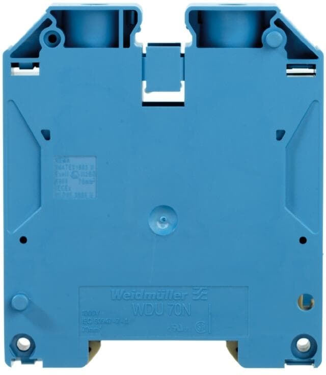 Weidmüller WDU 70 N Durchgangs-Reihenklemme, Schraubanschluss, 70 mm² ...