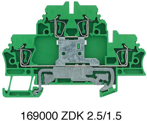 Weidmüller ZDK 2.5 PE Schutzleiterklemme, grün/gelb (1690000000) Elektroshop Wagner