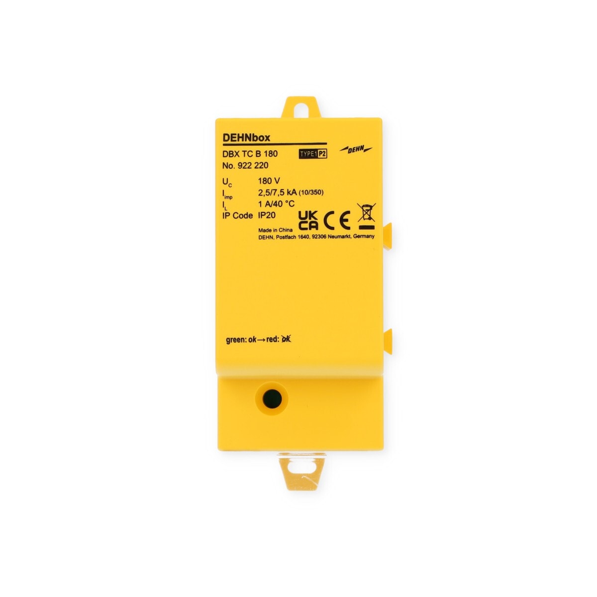 Dehn DBX TC B 180 Kombi-Ableiter ÜSS, Typ 1 (922220) Elektroshop Wagner