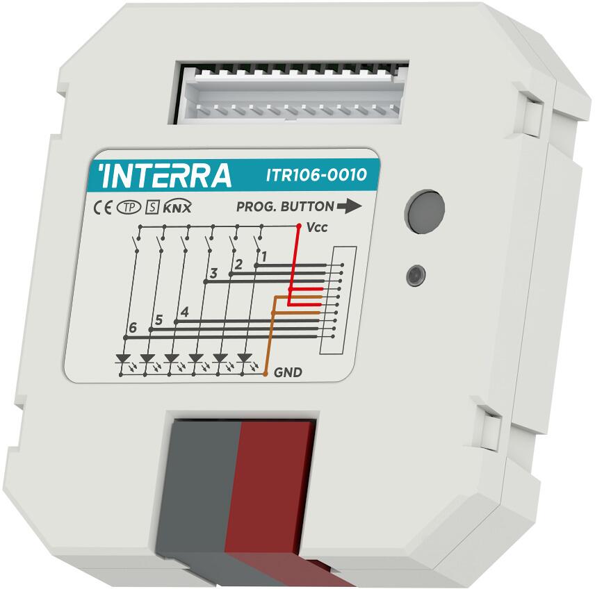 Interra Binäreingang, KNX, 6 Eingänge (ITR106-0010) Elektroshop Wagner