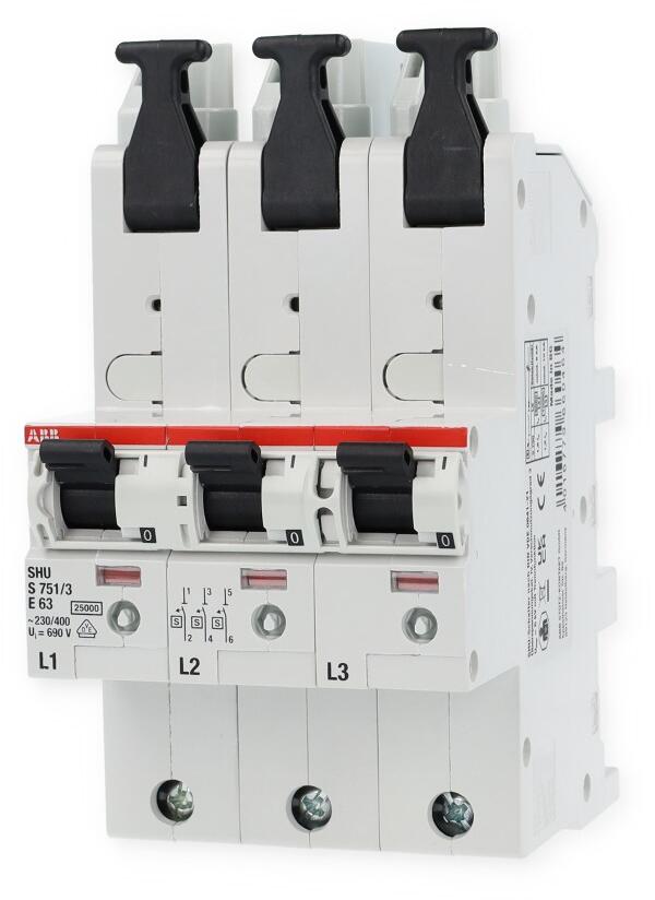 ABB S751/3-E63 selektiver Hauptsicherungsautomat, 63A, 3-Polig (2CDS781001R4632) Elektroshop Wagner