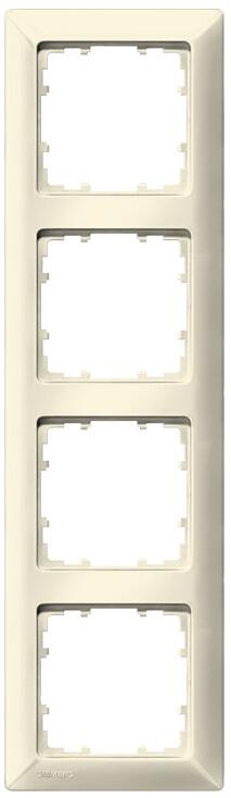 Siemens DELTA line Rahmen 4fach, 293x80mm, elektroweiß (5TG25840 ...