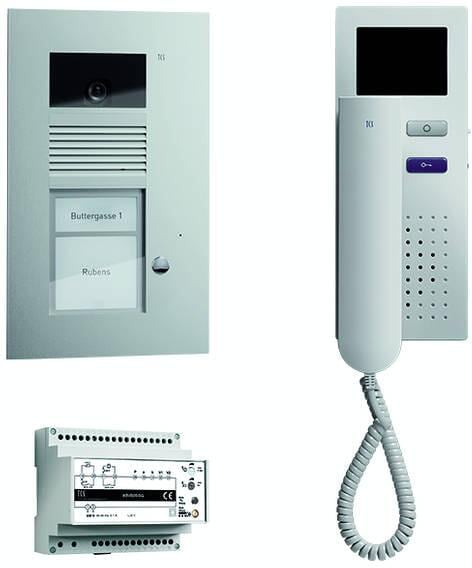 TCS PVU1610-0010 Video-Türsprechanlage zur UP, weiß/silber Elektroshop ...