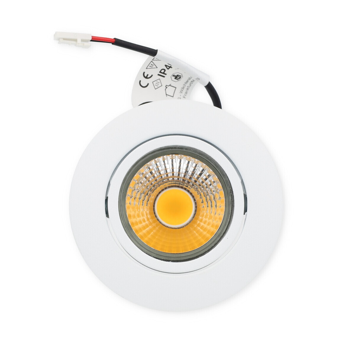 Nobile LED Downlight A 5068 T Flat weiß-matt 8W 930 38° dim C, 900lm ...