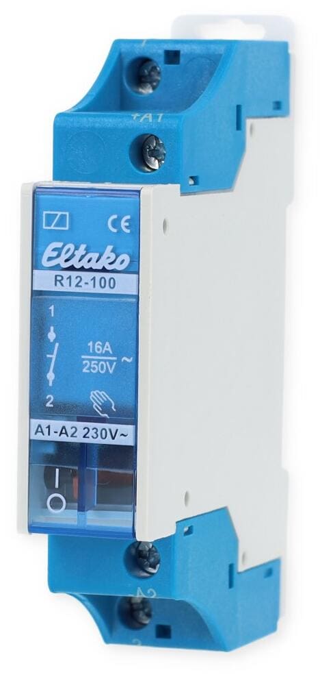 Eltako R12-100-230V AC Elektromechanisches Schaltrelais, 1 Schließer 16A (22100030) Elektroshop ...