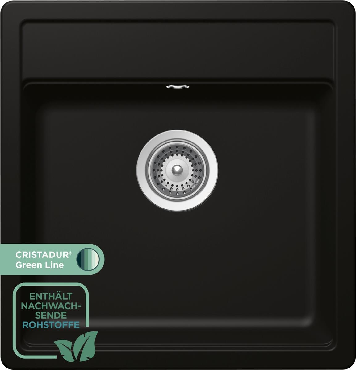 Schock Mono N-100S-A Granitspüle mit Ablauffernbedienung, Cristadur Green Line, Einzelbecken ...