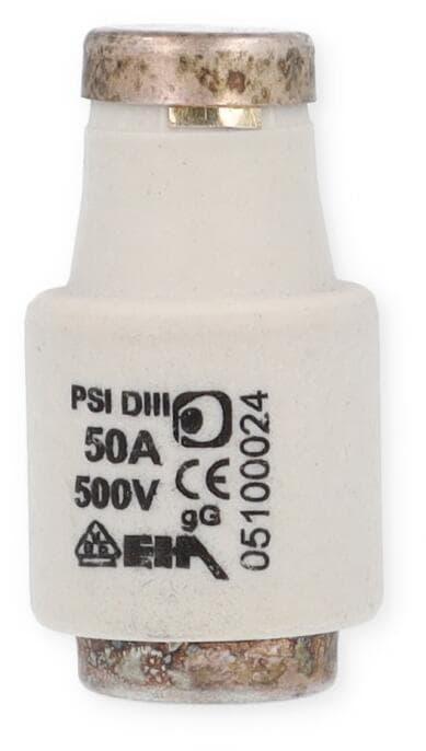 Protec.class PSI DIII 50A E33 tr Sicherungseinsatz 50A, E33, Farbcode: weiß (05100024 ...