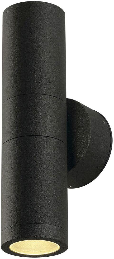 SLV Astina TCR50-SE Outdoor Wandleuchte, IP44, rund, up/down, anthrazit ...