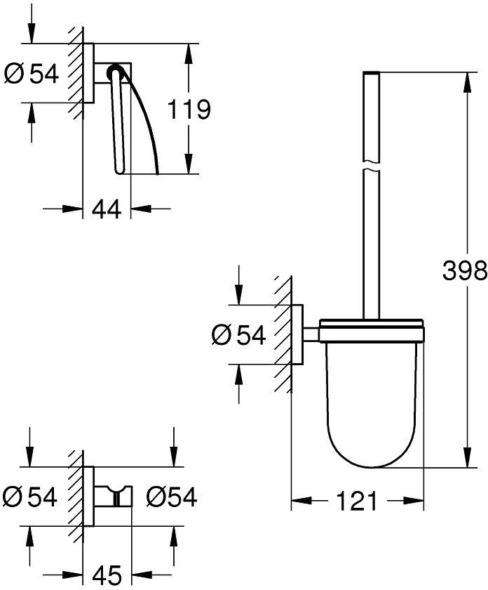 GROHE Start WC-Set, 3-in-1, Quickfix, mattschwarz (412042430 ...