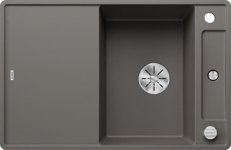 Blanco Axia III 45 S-F Granitspüle mit Ablauffernbedienung/Holzschneidbrett, reversibel ...
