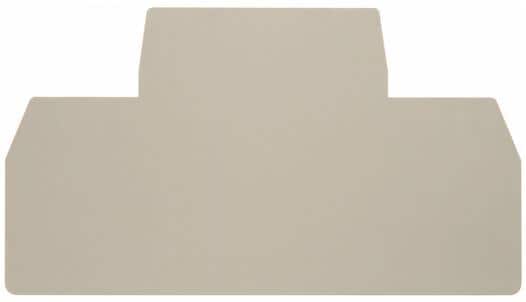 Weidmüller ZAP/TW ZDK2.5 Z-Reihe, Abschlussplatte, Trennwand, beige ...