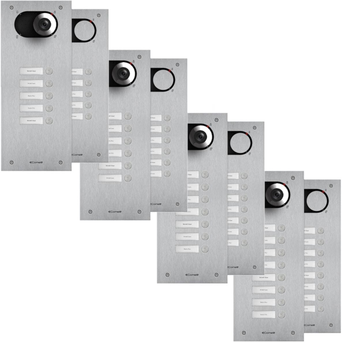 Comelit Frontplatte Switch, 1-reihig, V4A, 369,1x150x2,5 mm, Stahl ...