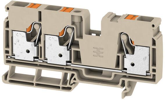 Weidmüller A3C 10 Durchgangs-Reihenklemme, PUSH IN, 10 mm², 1000 V, 57 ...