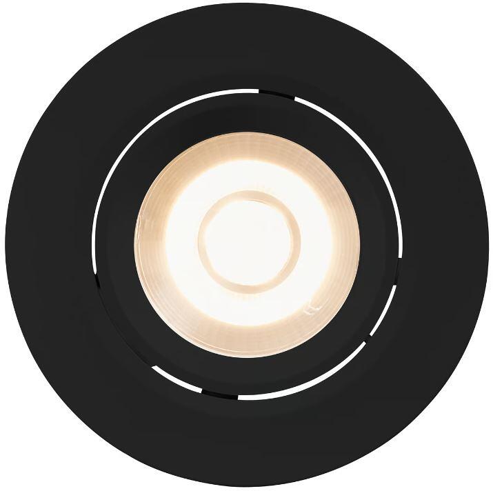 Nordlux Roar Einbaustrahler, IP23, 3000 K, 550 lm, schwarz (84960003 ...