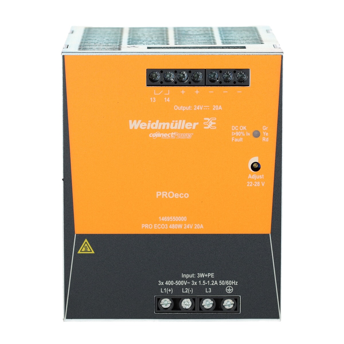 Weidmüller PRO ECO3 480W 24V 20A Stromversorgung (1469550000 ...
