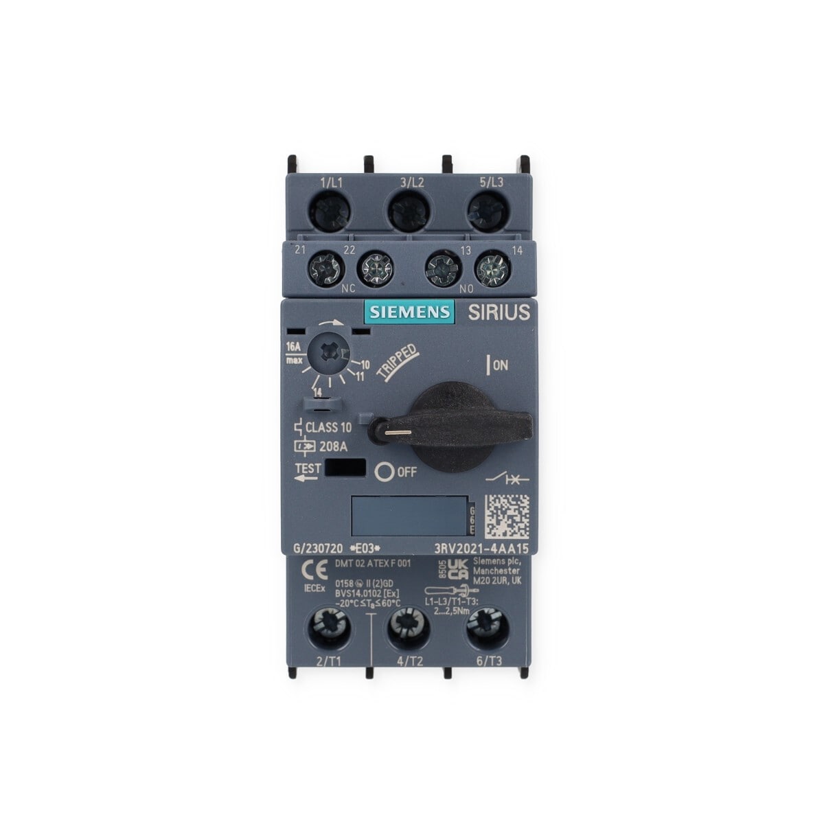 Siemens 3RV20214AA15 Motorschutzschalter, S0, 16A, 7,5kW Elektroshop Wagner