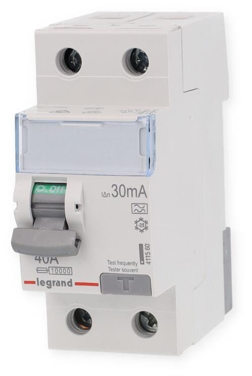 Legrand 411560 Fi-Schutzschalter, TX3, 40A, 2-Polig, 30mA, Typ-A ...