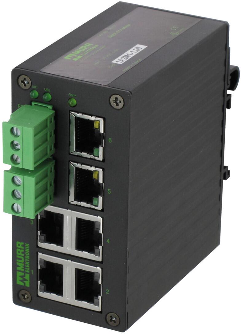 Murr 58172 Netzwerk-Switch, 6-Port, Tree 6TX, Metall Elektroshop Wagner