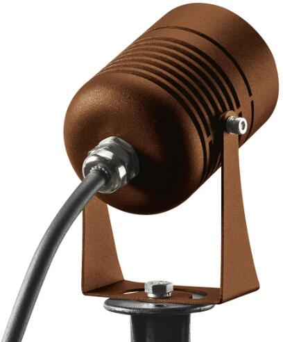 SLV LED SPIKE LED Outdoor Erdspießleuchte, rost farbend, IP55, 3000K ...