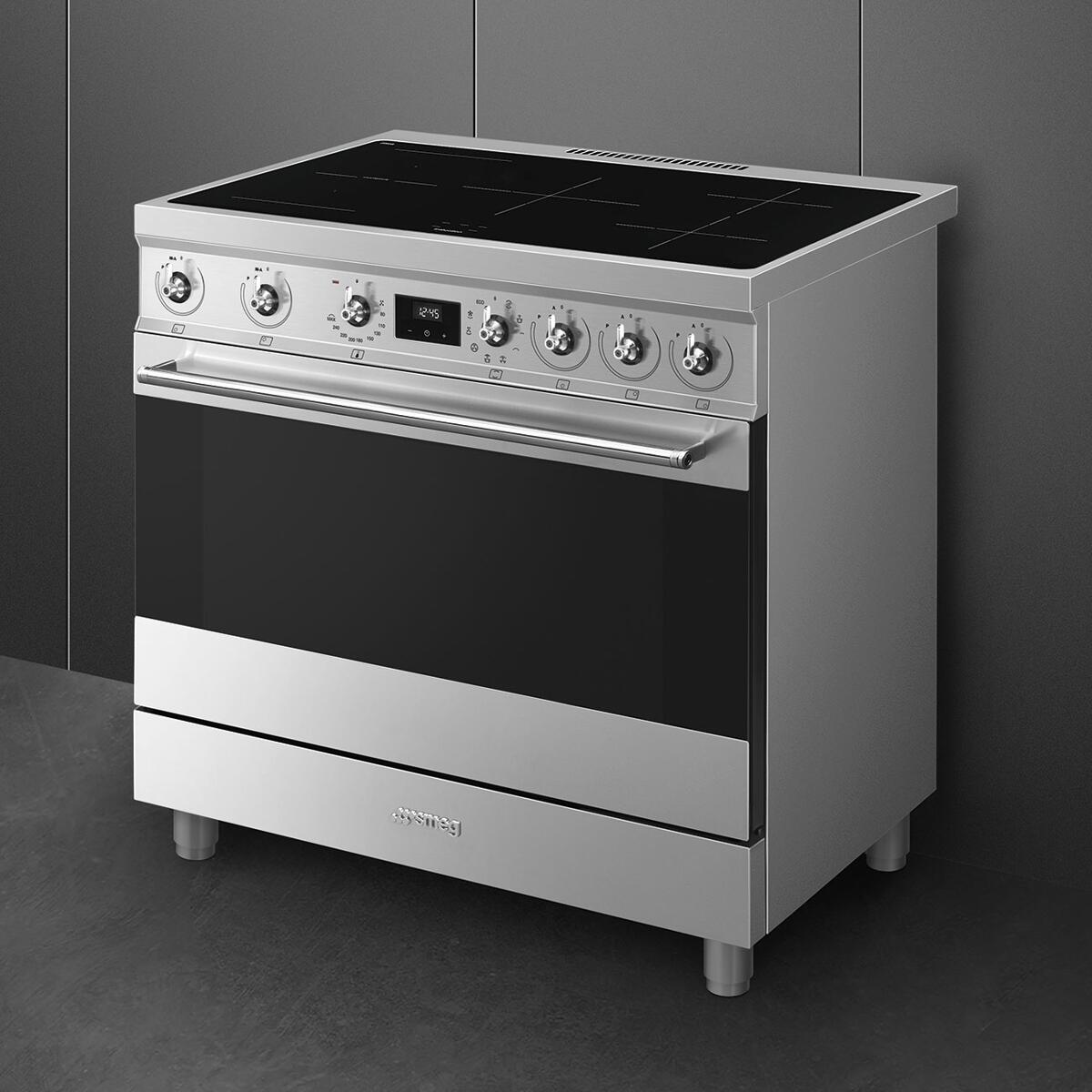 Smeg C9IMX2 Standherd mit Induktionskochfeld, 90 cm breit, 115 L ...