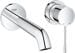 GROHE Essence 2-Loch-Waschtischbatterie, Wandmontage, Stichmaß 110mm ...