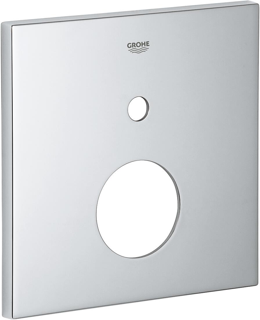 GROHE Rosette, eckig, für Einhandmischer-Fertigmontagesets mit 2-Wege ...