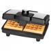 Clatronic WA 3606 Waffelautomat, 800W, für Brüsseler Waffeln, schwarz ...
