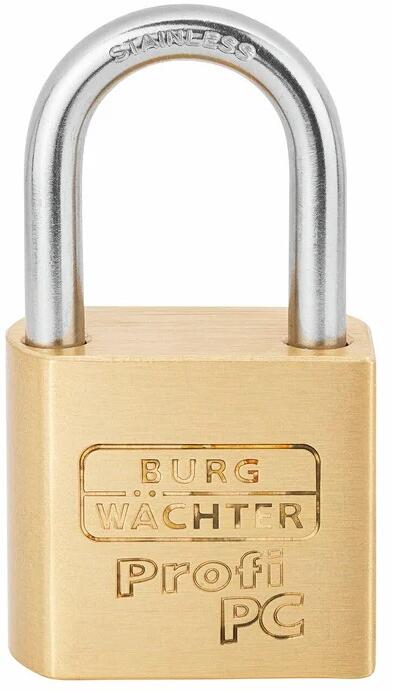 Burg Wächter 116 PC 50 Niro Zylinder-Vorhängeschloss, Messing (18710 ...