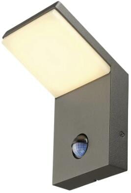 SLV ORDI Outdoor Wandleuchte, LED, 3000K, anthrazit, mit Sensor (232915 ...