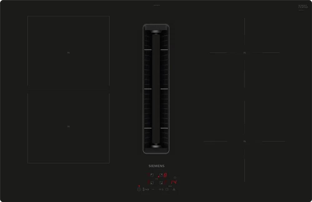 Siemens ED811BS16E iQ300 Induktionskochfeld mit Dunstabzug, 80cm breit ...