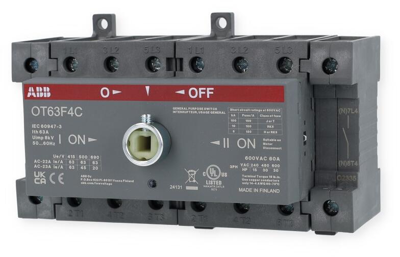 ABB OT63F4C Lastumschalter, 4-polig, 63A (1SCA105369R1001) Elektroshop Wagner