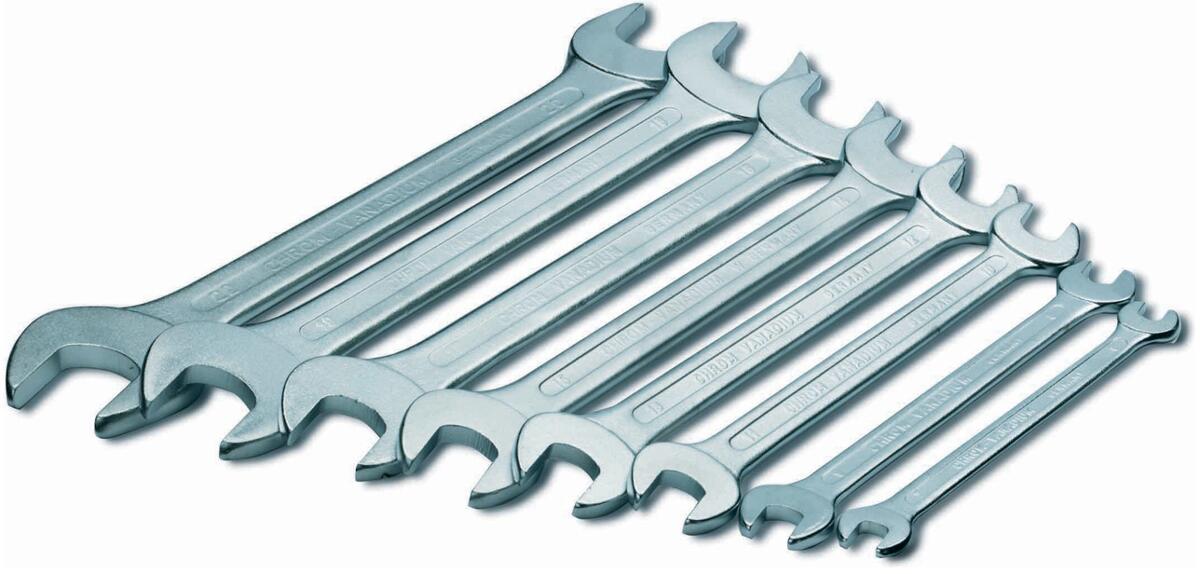 Cimco Doppelmaulschlüssel-Satz 8tlg, DIN 3110 und ISO 3318 ...