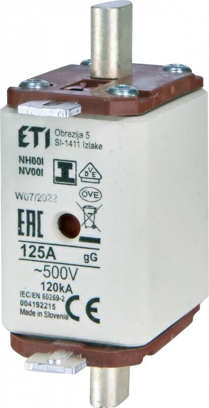 ETI Sicherungseinsatz NH000/I gG 50A/500V Elektroshop Wagner