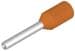 Weidmüller H0, 5/14 OR Aderendhülse, 0,5 mm², 8 mm, orange, 500 Stück ...