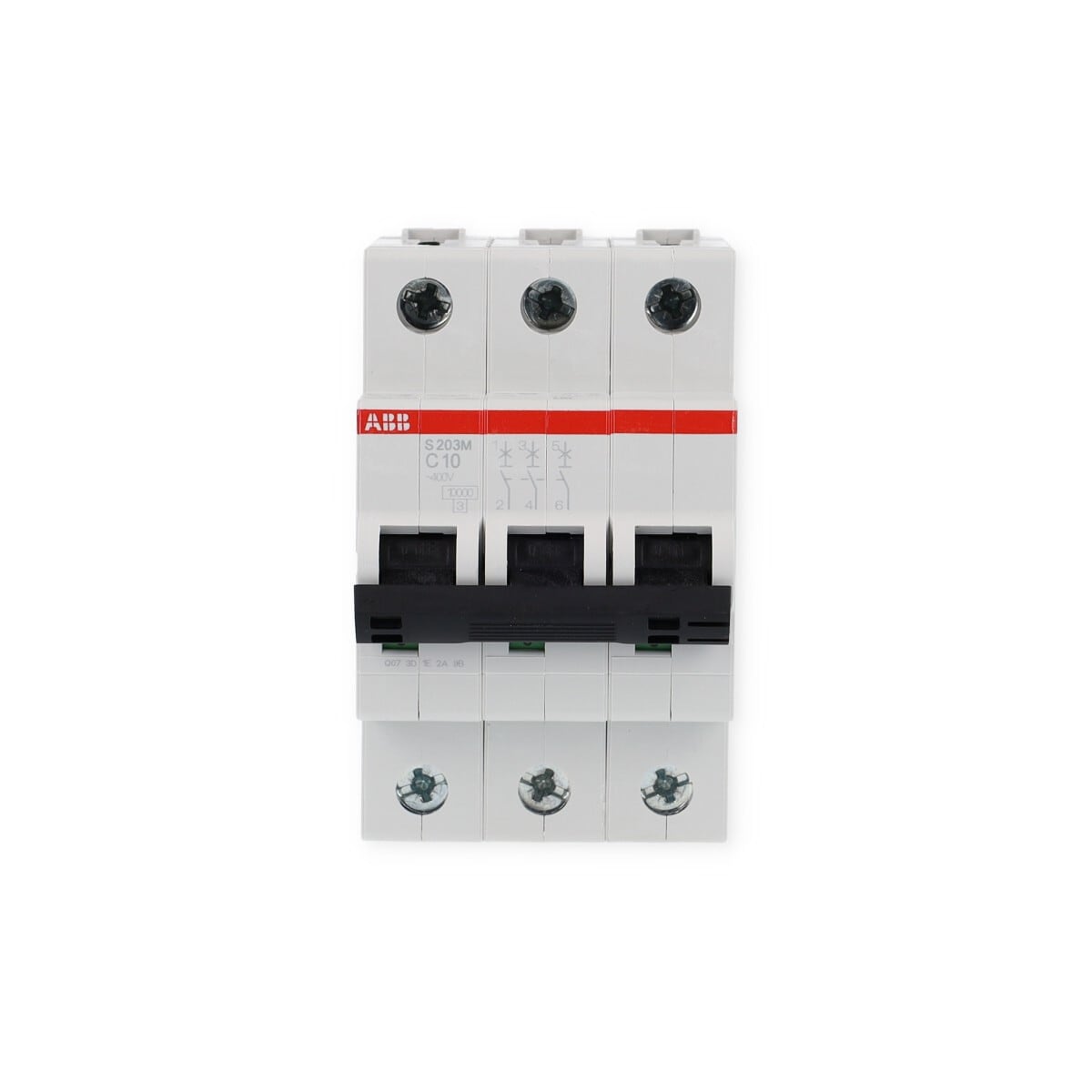ABB S203M-C10 Sicherungsautomat C-Char., 10 kA, 10A, 3Polig ...