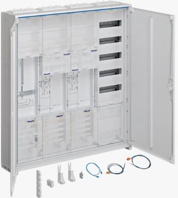 Hager ZB34SET25LK Komplettschrank, universZ, 2ZP, 1 SG, BKE-I, APZ, VT5 ...