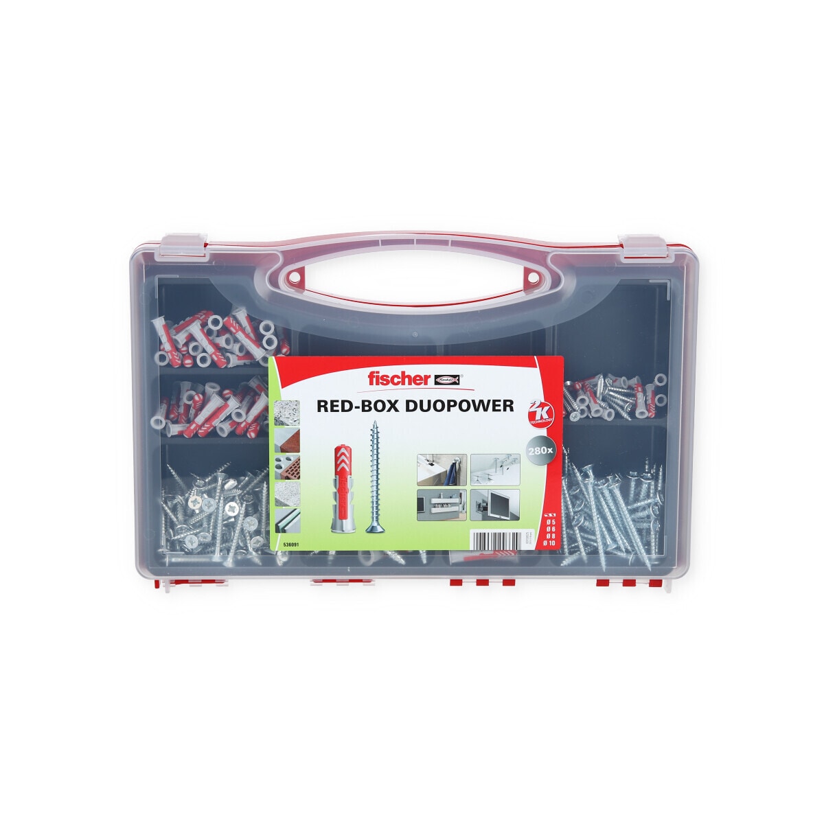 Fischer Red-Box DuoPower + Schrauben (536091) Elektroshop Wagner