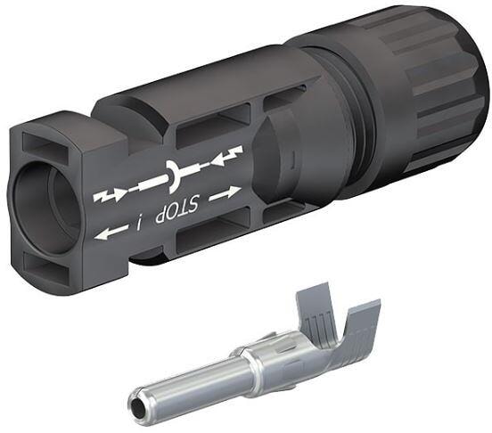 Stäubli MC4 MALE KST4/10II Kupplungsstecker (-) für Kabel Ø 10mm² (32.0035P0001) Elektroshop Wagner