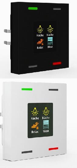 MDT Smart 55 KNX Taster, 4-fach, Farbdisplay Elektroshop Wagner