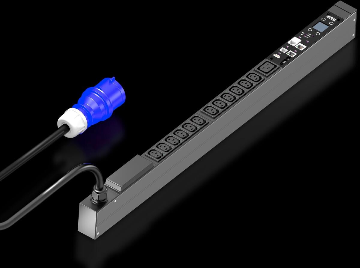 Rittal PDU managed Stromverteilung, 16A/1P, 12xC13+1xC19 (7979410 ...