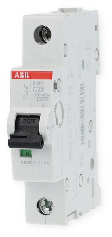 ABB S201-C25 Sicherungsautomat 6kA, 25A ,1-Polig (2CDS251001R0254) Elektroshop Wagner