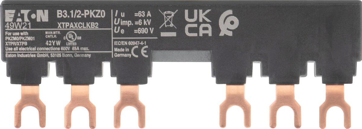 Eaton B3.1/2-PKZ0 Drehstromschienenblock (44945) Elektroshop Wagner