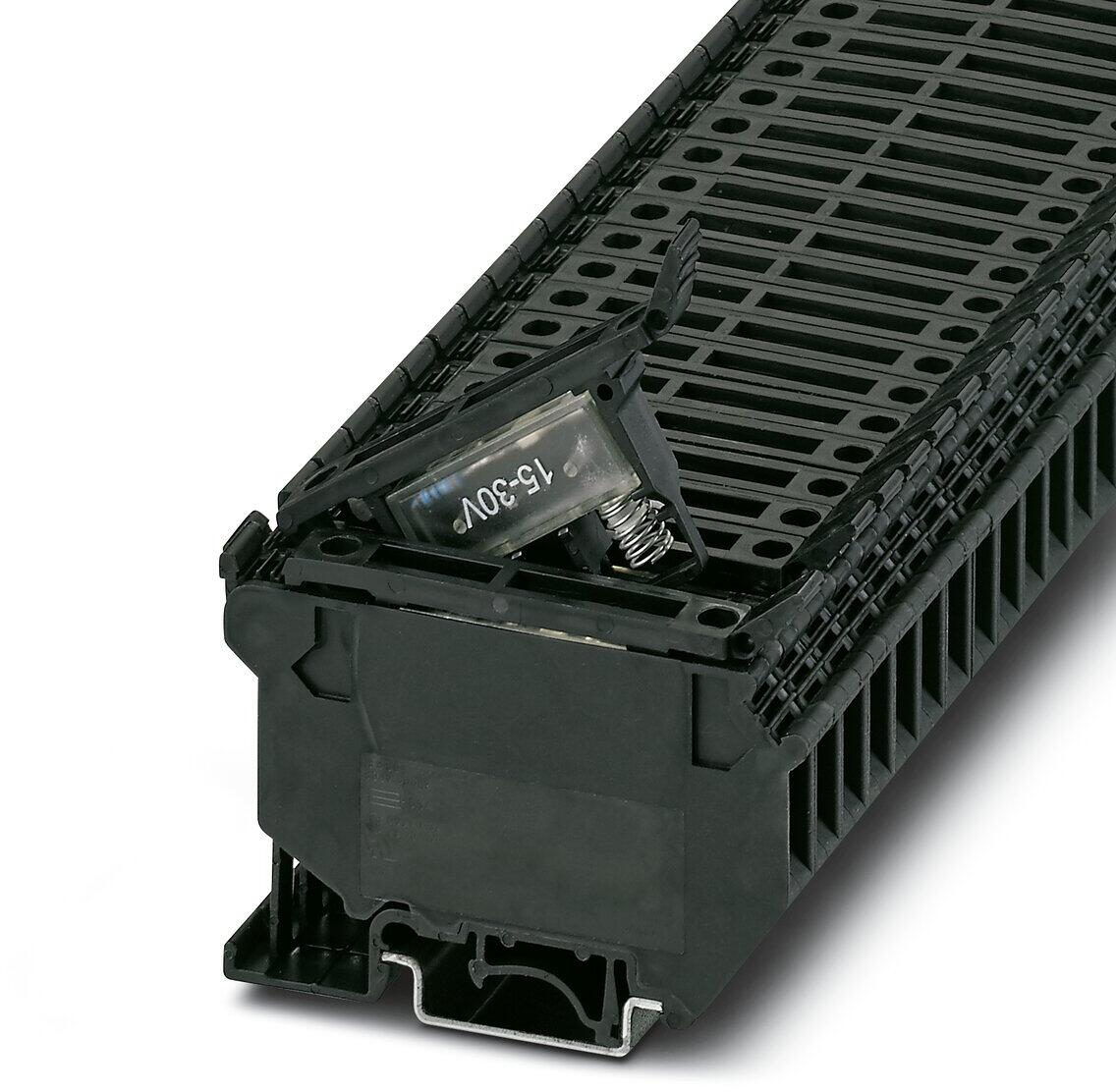 Phoenix Contact Sicherungsreihenklemme - UK 5-HESILED 24, schwarz ...