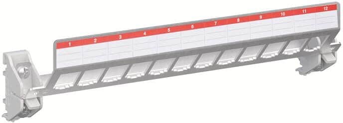 STRIEBEL & JOHN ZE336 Patchpanel 12 Module, leer, 246x53x63mm ...
